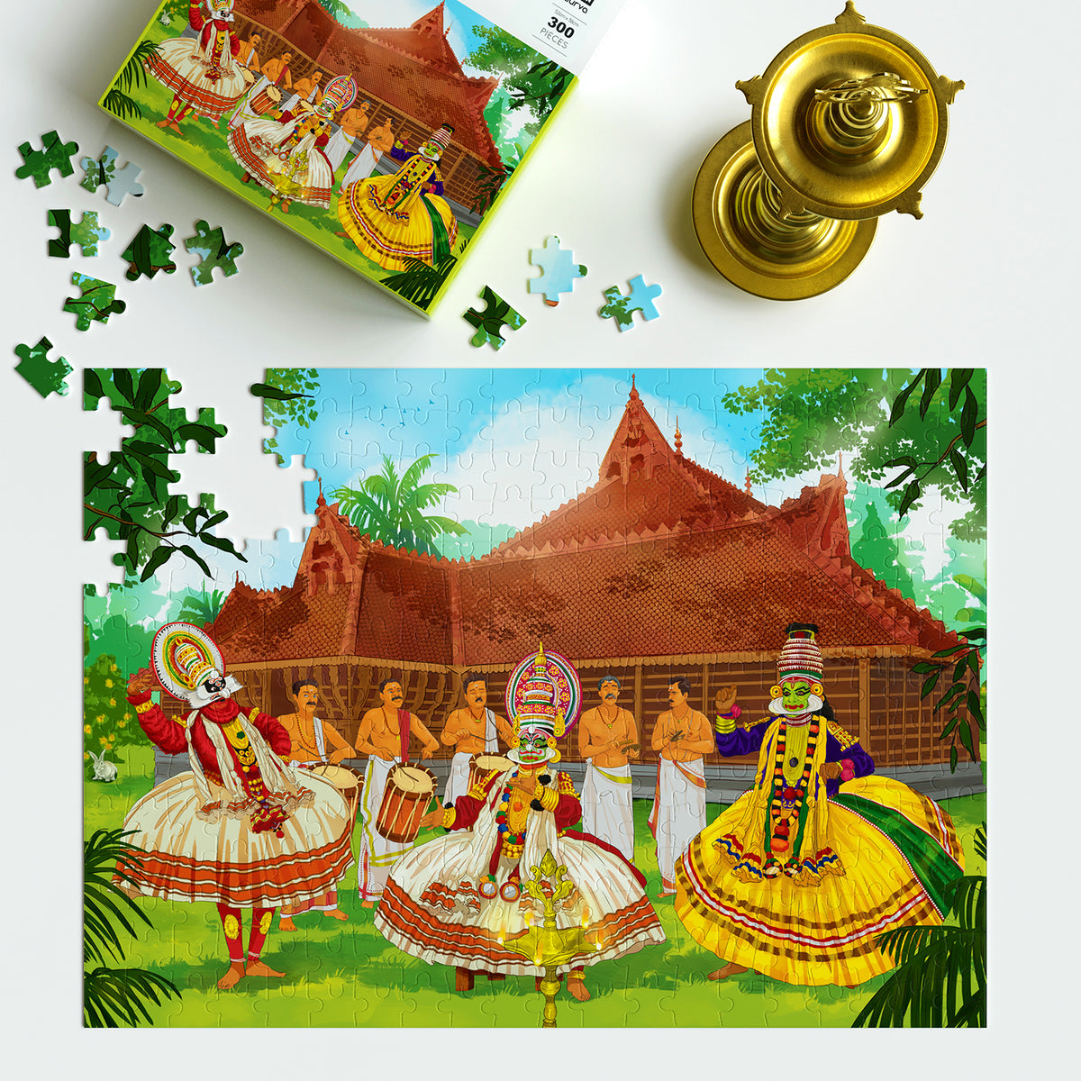 Kathakali - The Exuberant Indian Opera - 300pcs puzzle – Aurva